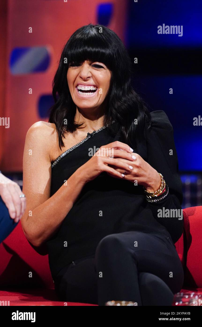 EDITORIAL USE ONLY Claudia Winkleman during the filming for the Graham ...