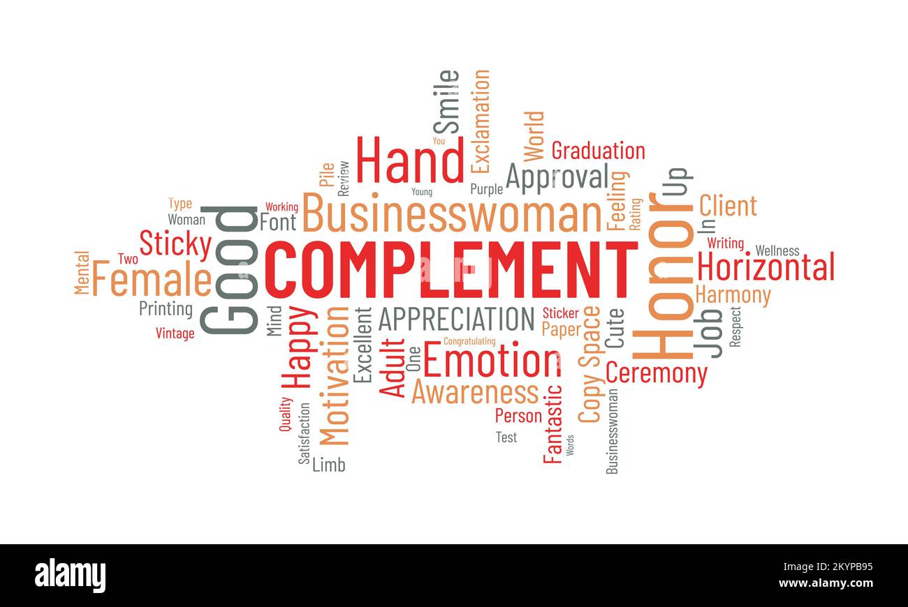 Compliment world cloud background. Relationship awareness Vector ...