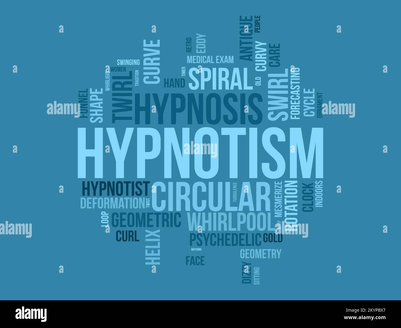 Hypnotism world cloud background. Mental Health awareness Vector ...