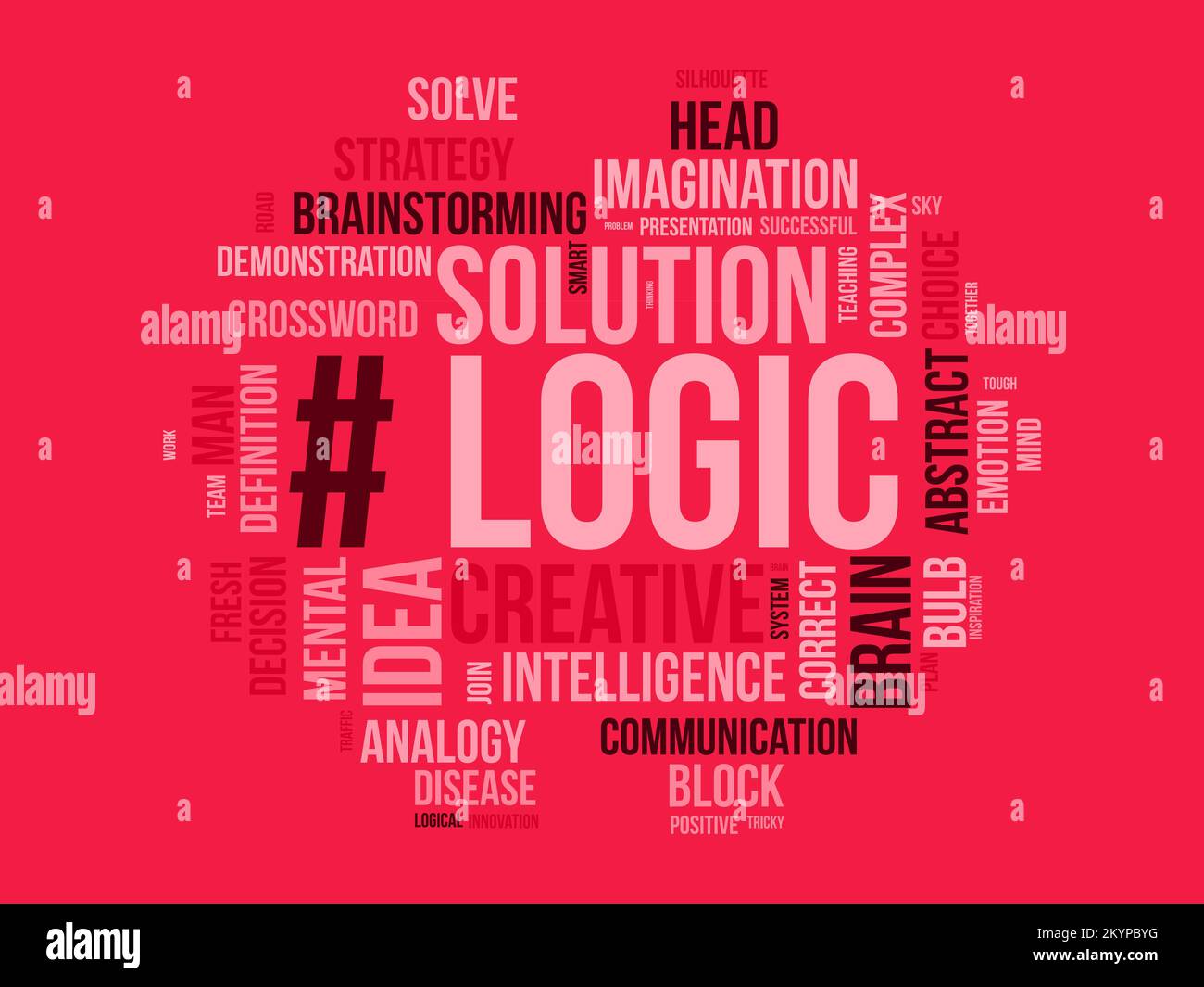 Logic word cloud background. Educational awareness Vector illustration ...