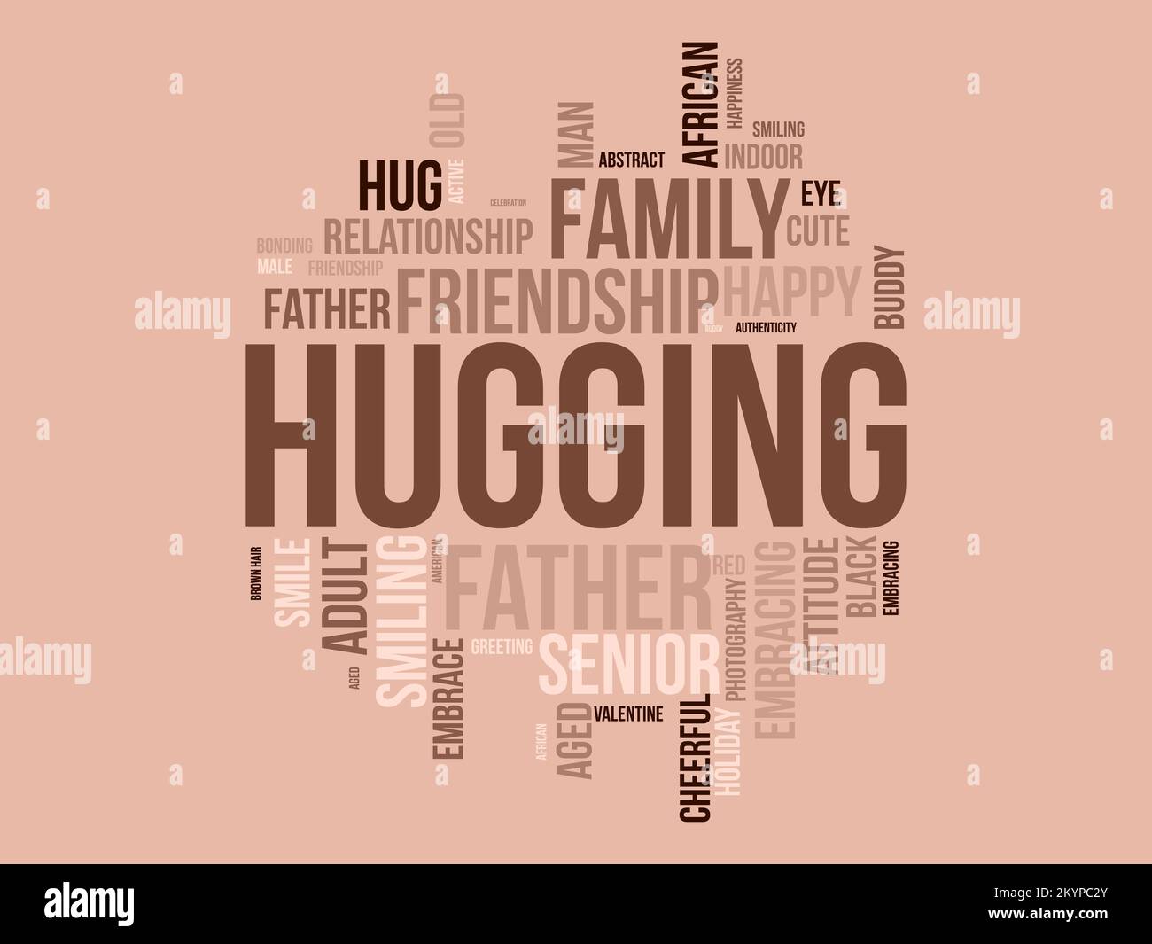 Hugging word cloud background. Relationship awareness Vector ...