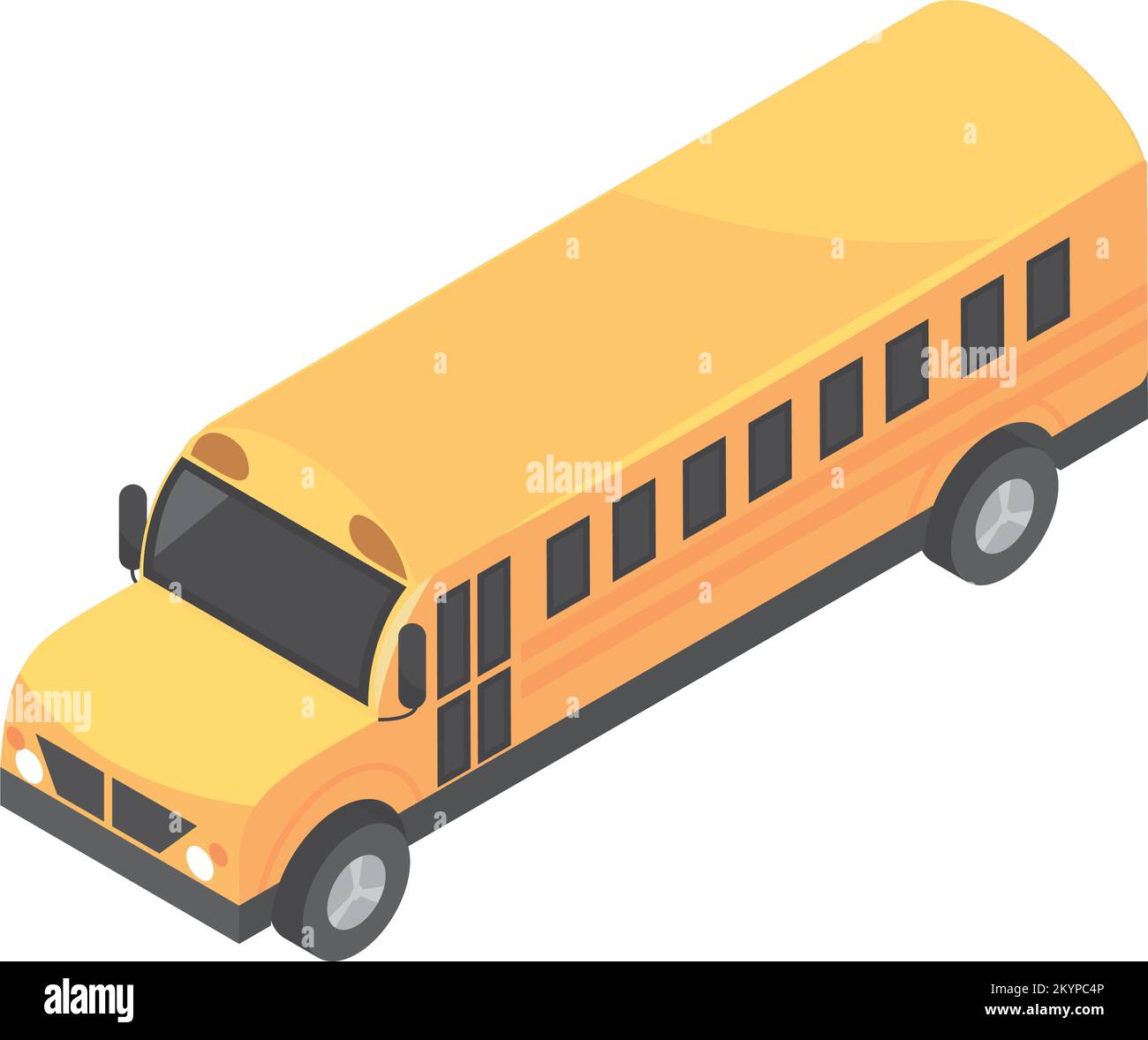 isometric school bus transport Stock Vector Image & Art - Alamy