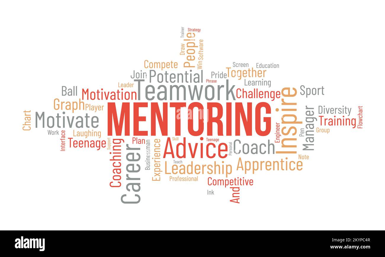 Mentoring word cloud background. Mental Health awareness Vector ...