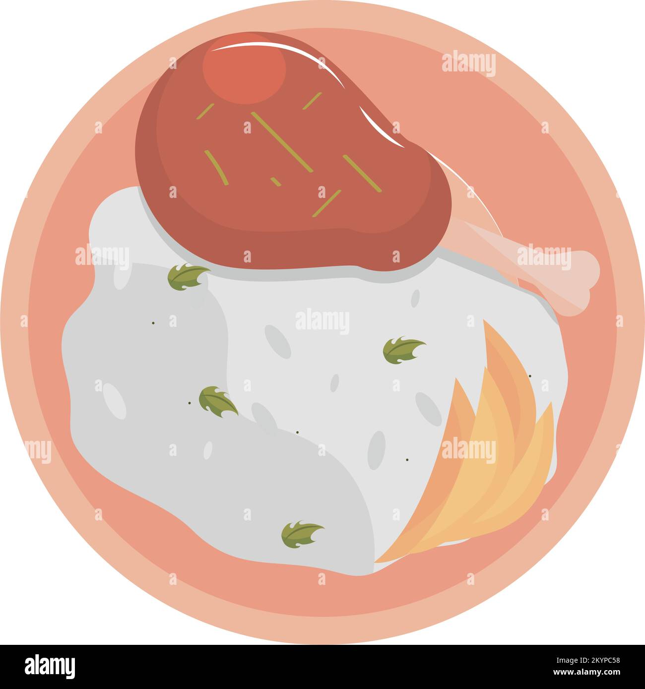 chicken and rice Stock Vector Image & Art - Alamy