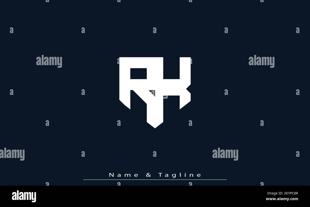 Alphabet letters Initials Monogram logo RK , KR Stock Vector Image ...