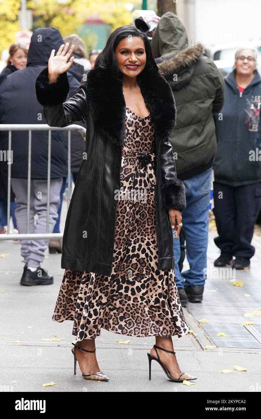 New York, NY, USA. 1st Dec, 2022. Mindy Kaling, THE VIEW out and about ...