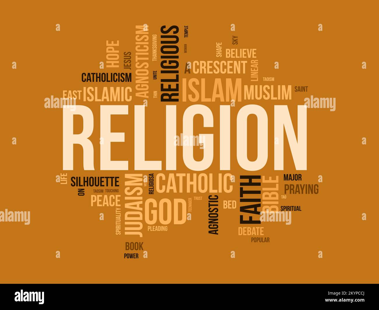 Religion word cloud background. Religious awareness Vector illustration ...