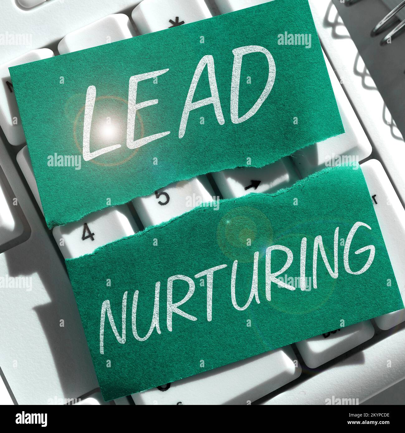 Text sign showing Lead Nurturing. Business approach method of building ...