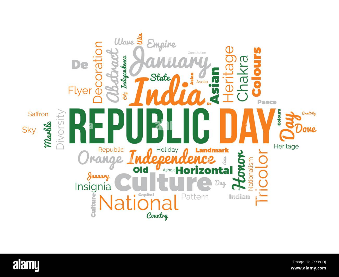 Republic Day word cloud background. Federal awareness Vector ...