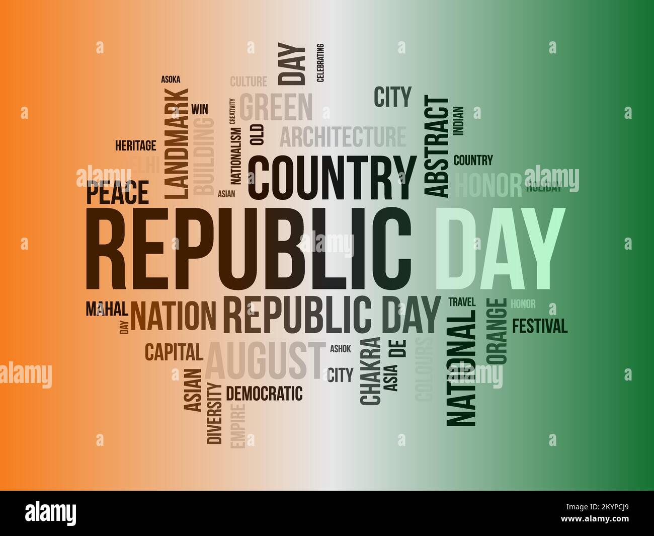 Republic Day word cloud background. Federal awareness Vector ...