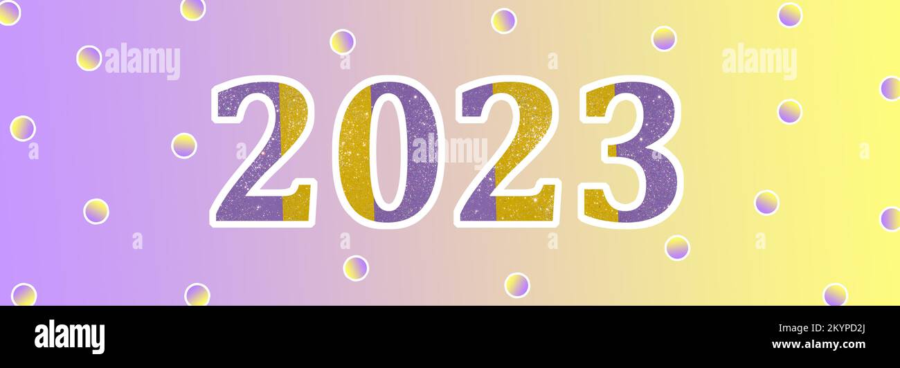 purple pink 2023 on a purple-pink background, creative holiday concept ...