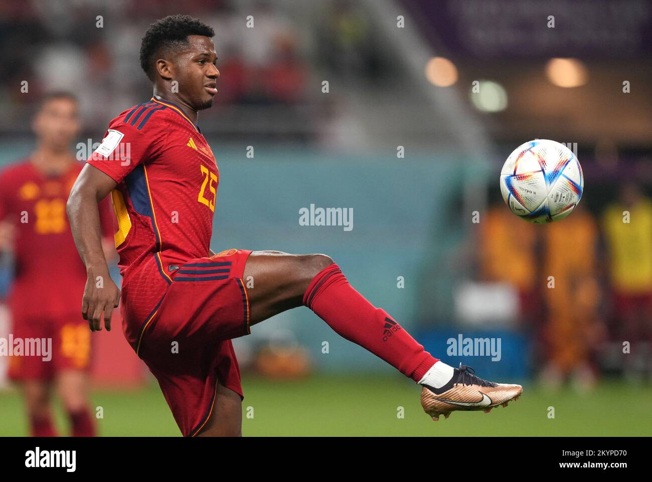 Spain's Ansu Fati during the FIFA World Cup Group E match at the ...