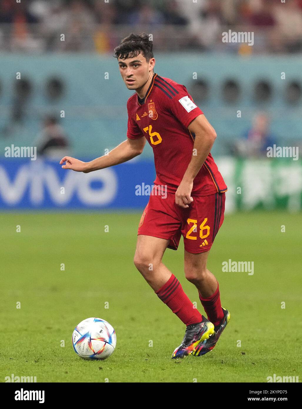 Spain's Pedri during the FIFA World Cup Group E match at the Khalifa ...