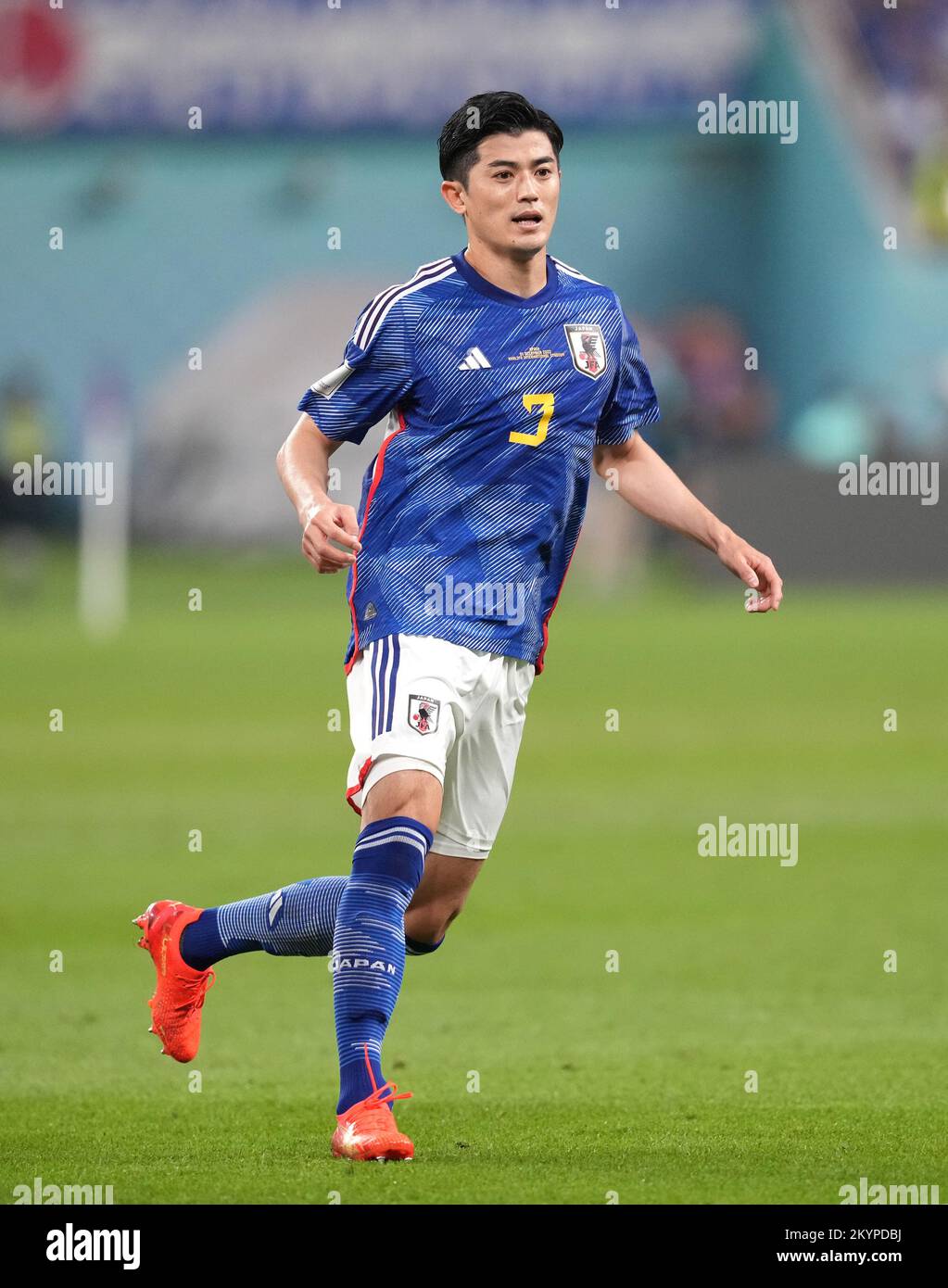Japan's Shogo Taniguchi during the FIFA World Cup Group E match at the ...