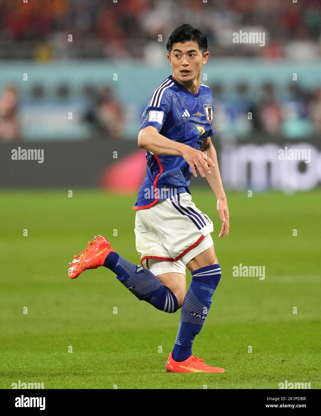 Japan's Shogo Taniguchi during the FIFA World Cup Group E match at the ...