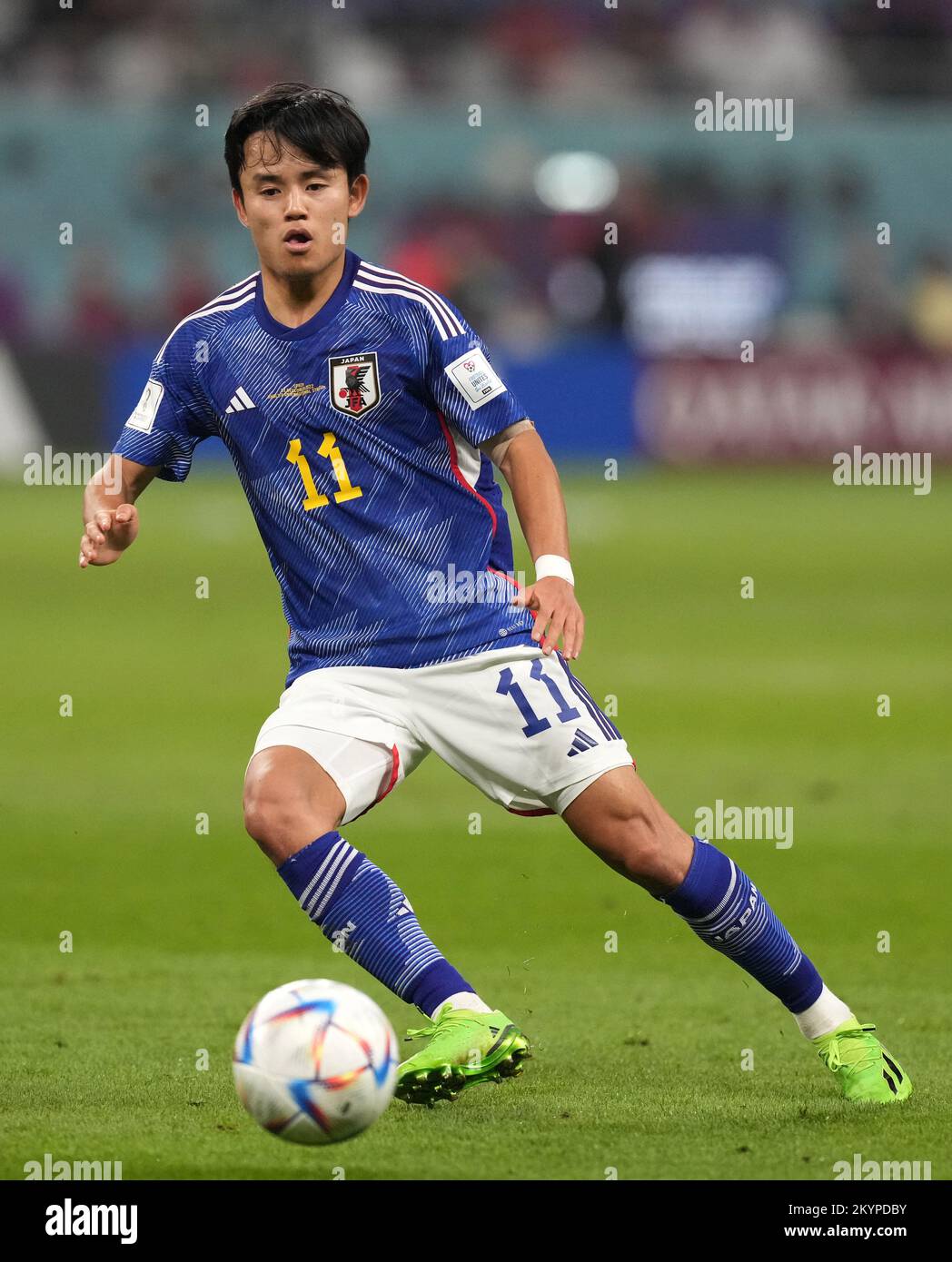 Japan's Takefusa Kubo during the FIFA World Cup Group E match at the ...