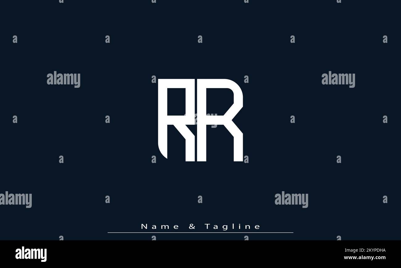 Alphabet letters Initials Monogram logo RR Stock Vector Image & Art - Alamy