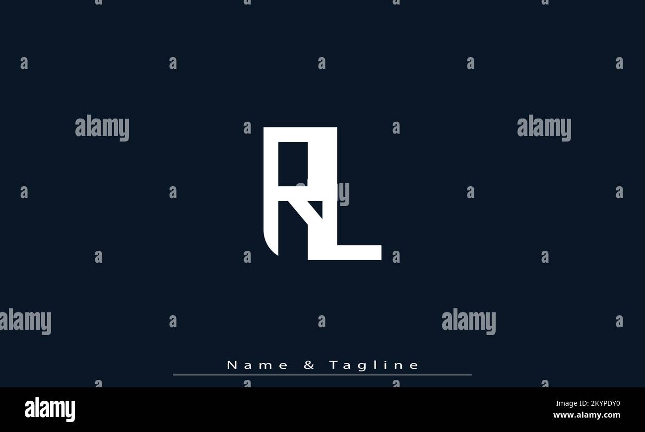 Alphabet letters Initials Monogram logo RL , LR Stock Vector Image ...