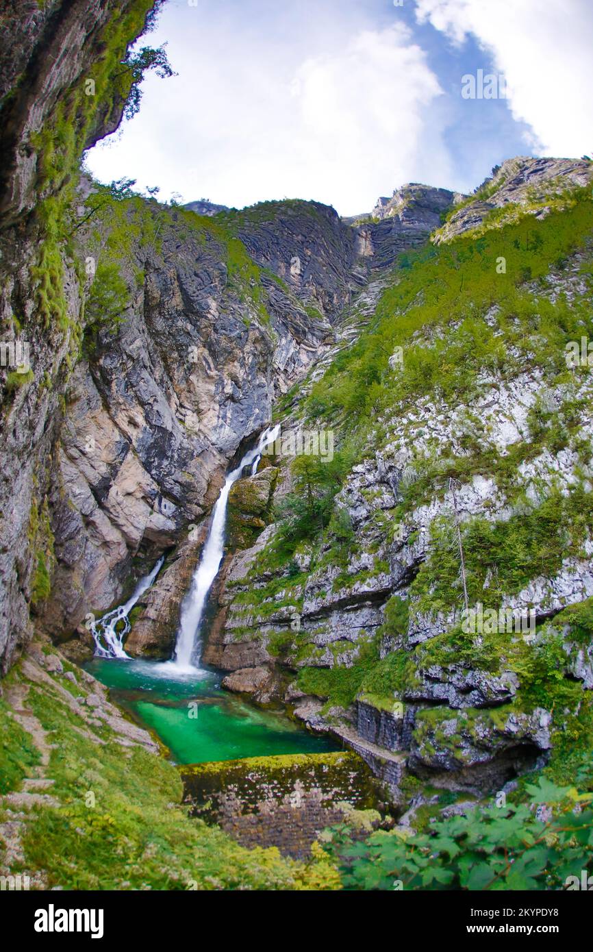 Savica waterfall image hi-res stock photography and images - Alamy