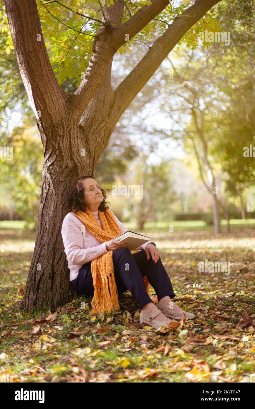Elderly woman outdoors hi-res stock photography and images - Alamy