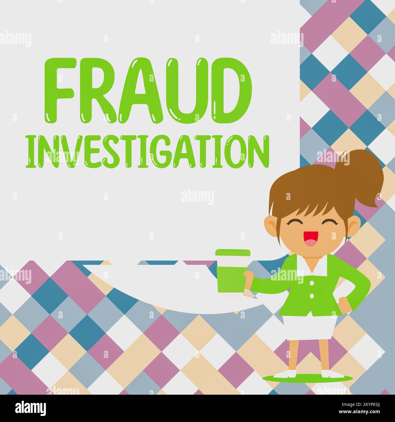 Conceptual display Fraud Investigation. Business concept process of ...