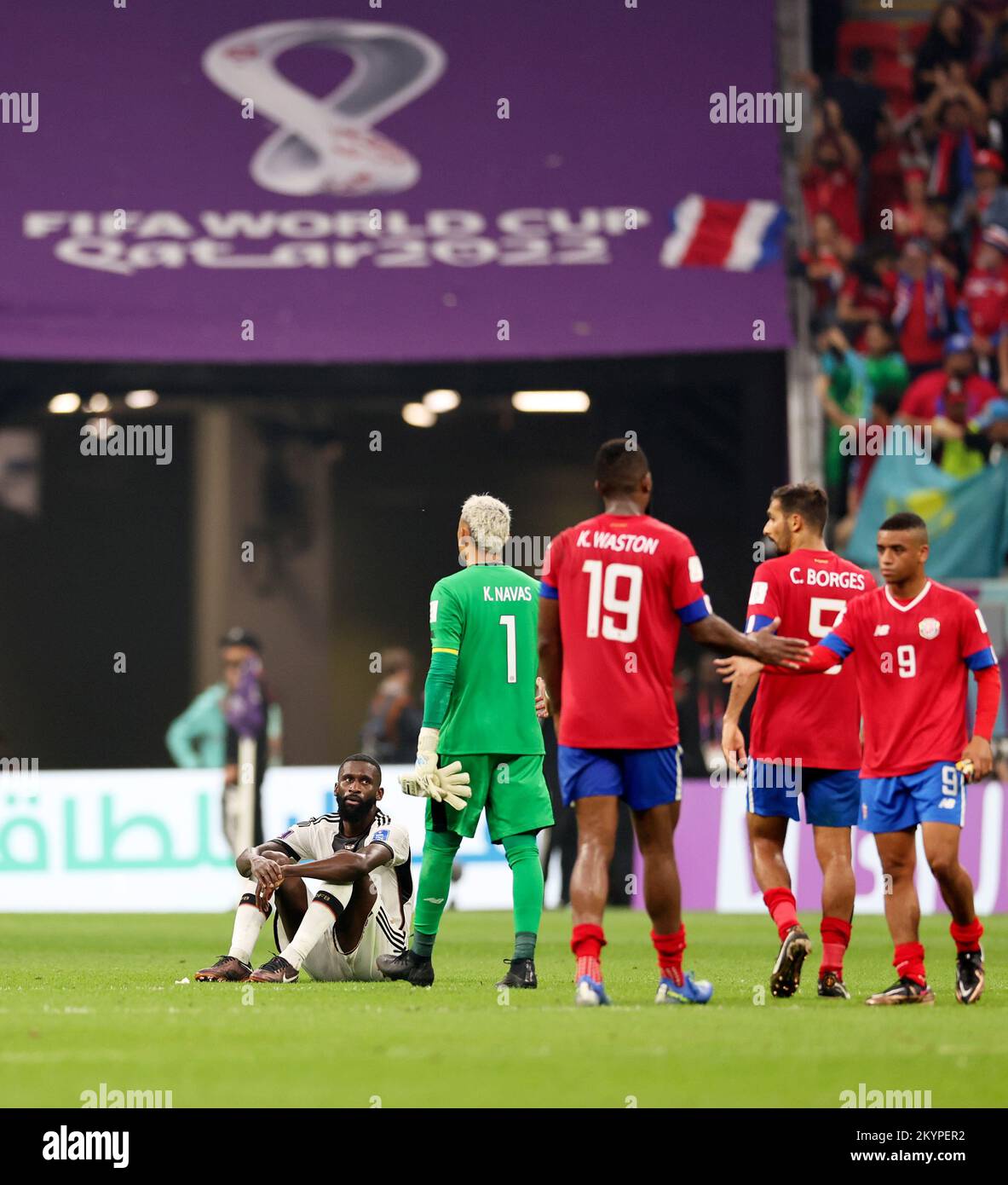 Al Khor Qatar 1st Dec 2022 Players React After The Group E Match