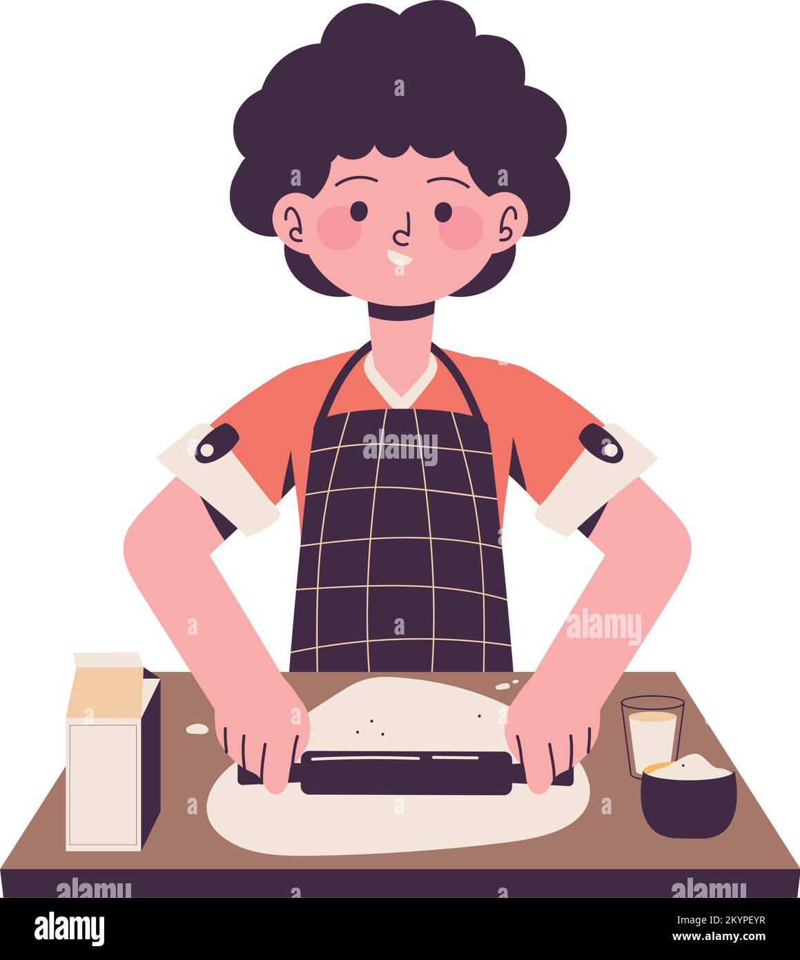 Making a bread Stock Vector Images - Alamy