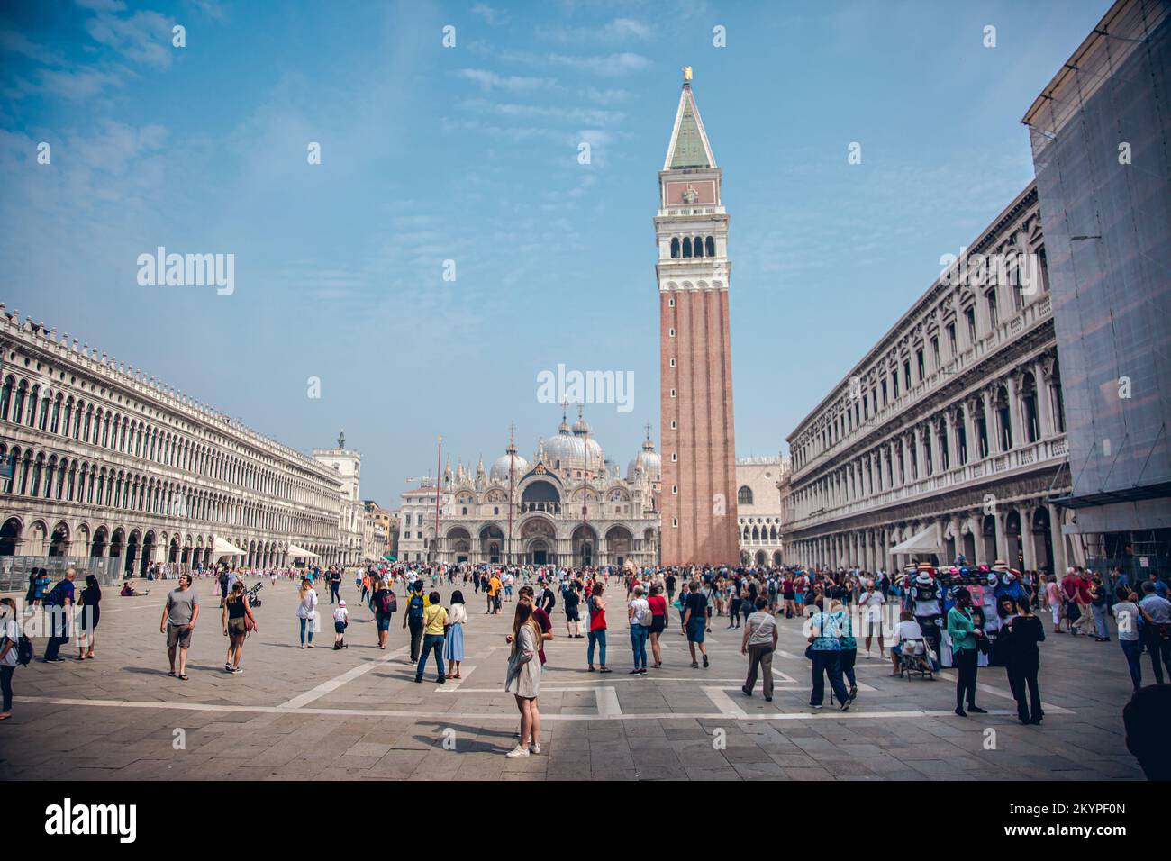 Image of Saint Mark's Square in Venice with tourists Stock Photo - Alamy