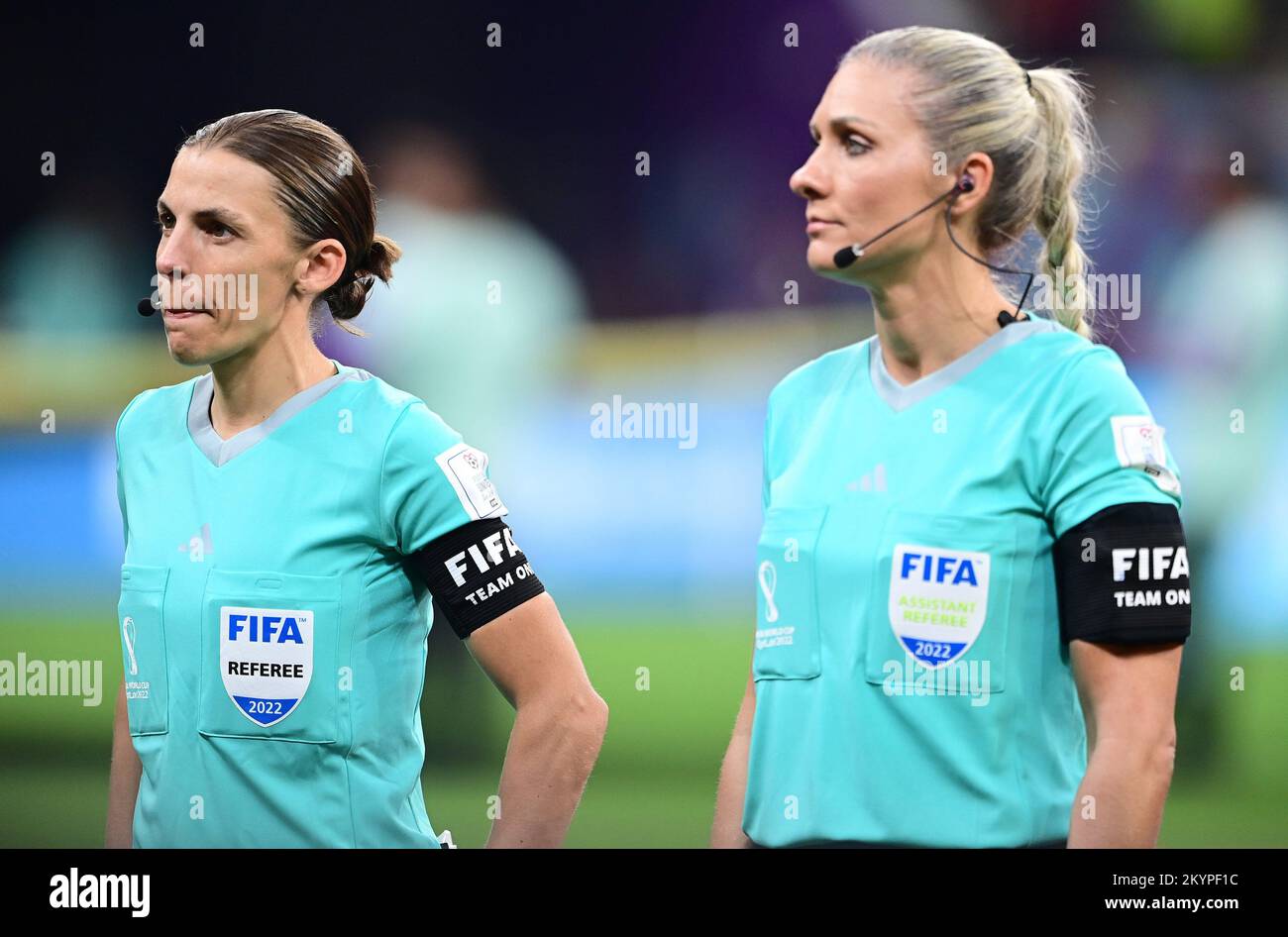 Qatar, 01/12/2022, v.l. Schiedsrichterin Stephanie Frappart (Frankreich ...