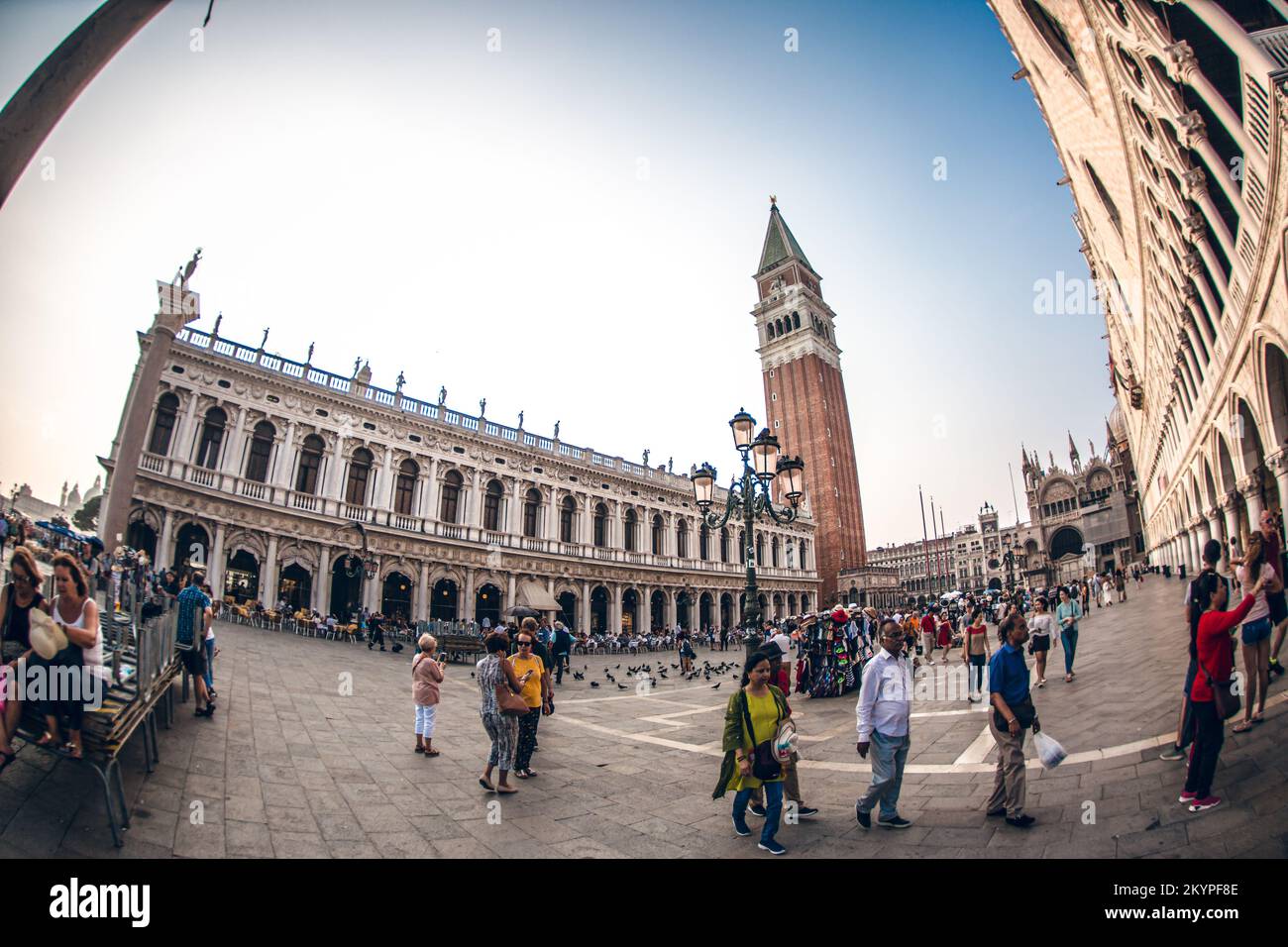 Image of Saint Mark's Square in Venice with tourists Stock Photo - Alamy