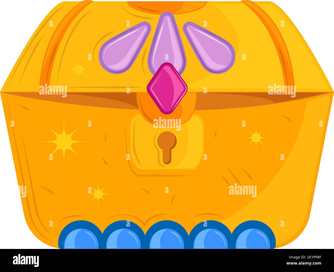 golden chest with gems Stock Vector Image & Art - Alamy