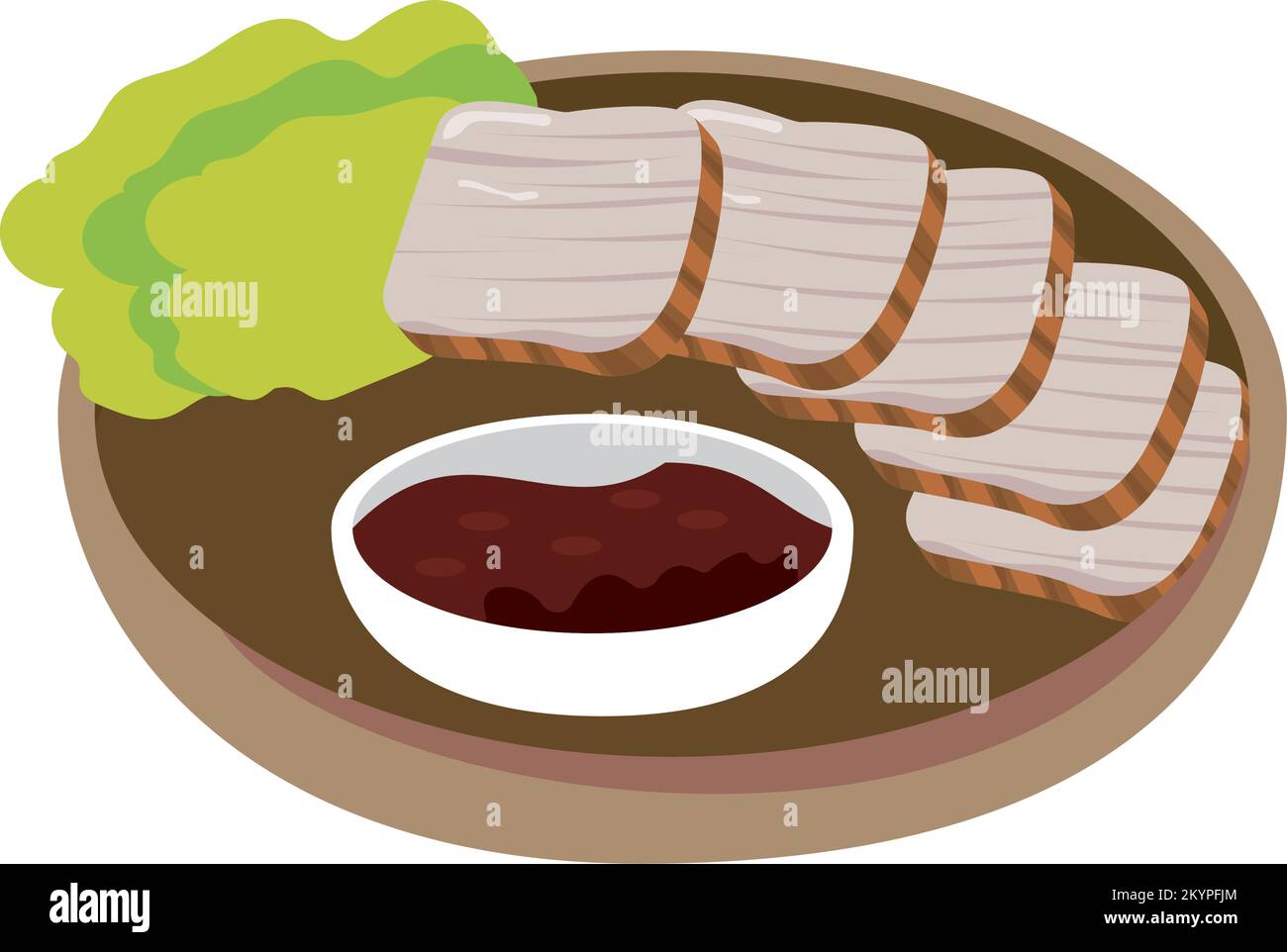 bossam korean food Stock Vector Image & Art - Alamy