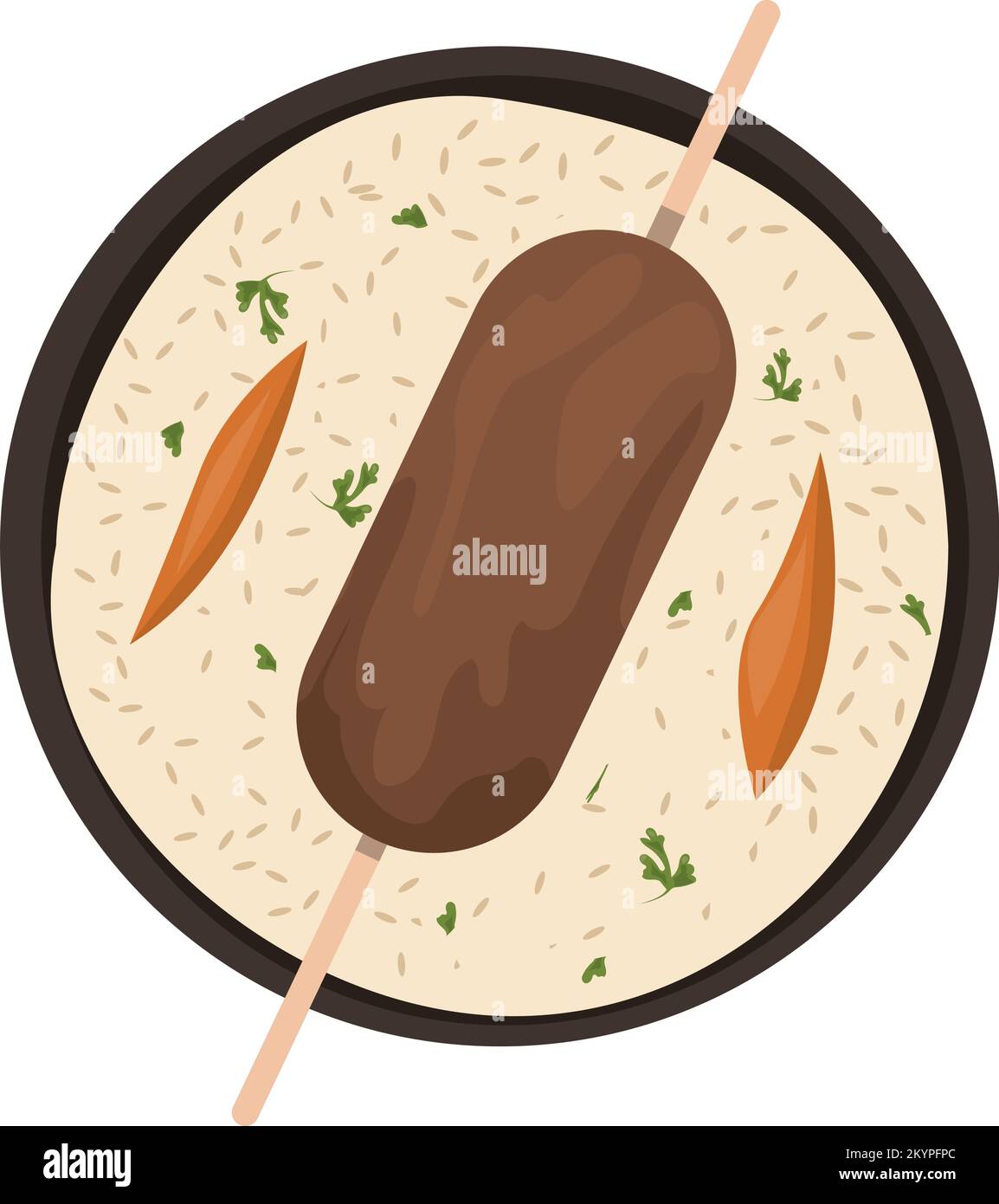 Kebab halal Stock Vector Images - Alamy