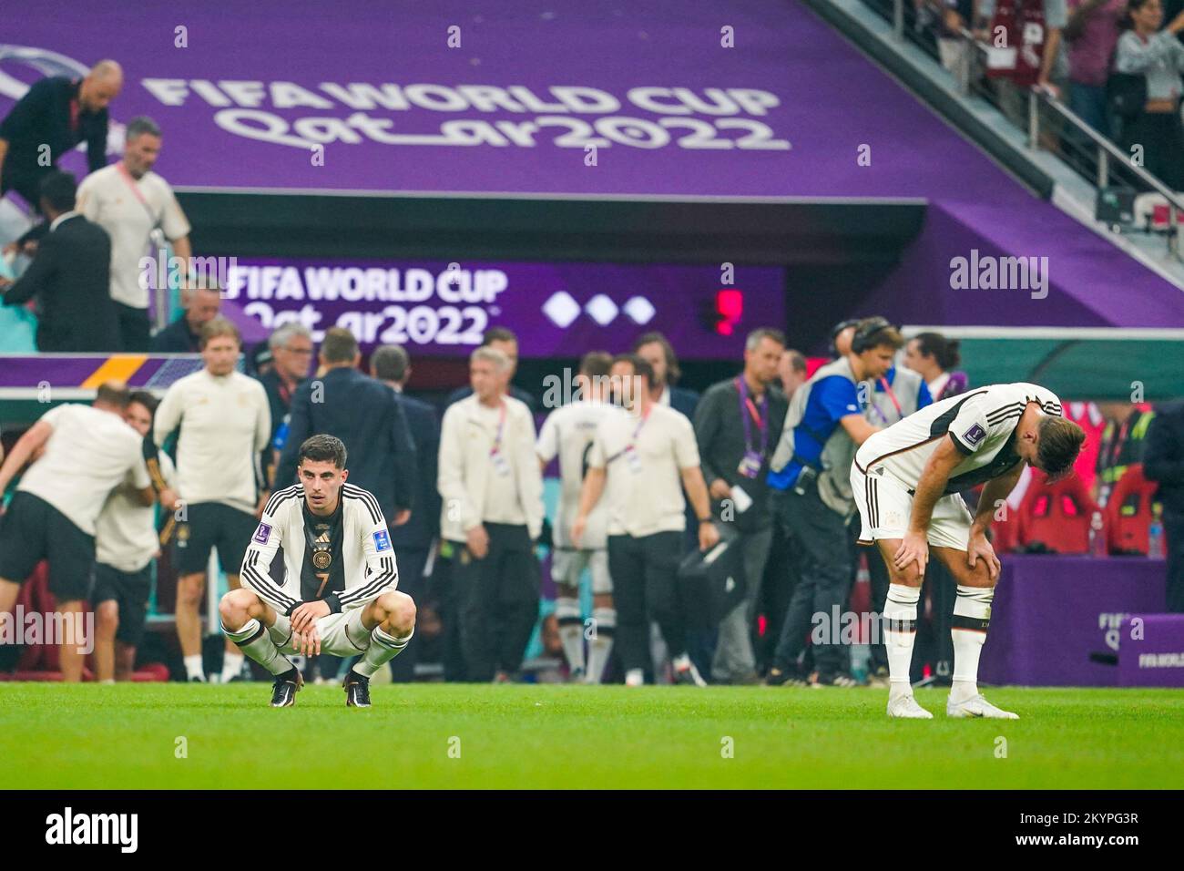 December 1, 2022: AL KHOR, QATAR - DECEMBER 1: Players of Germany ...
