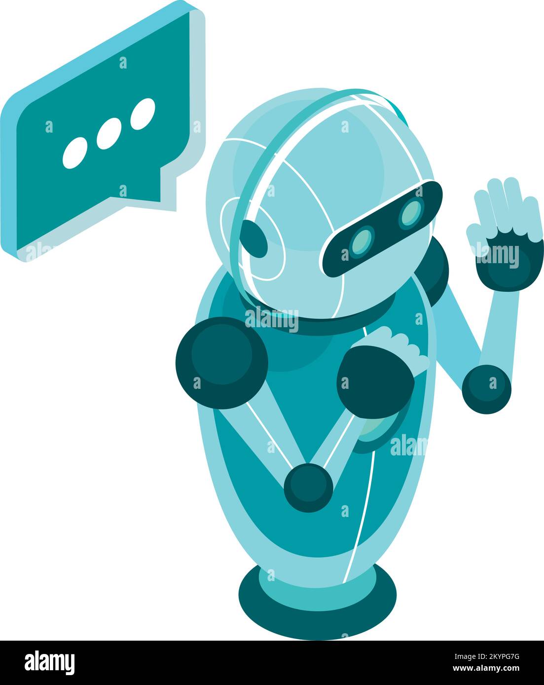 isometric AI robot digital Stock Vector Image & Art - Alamy