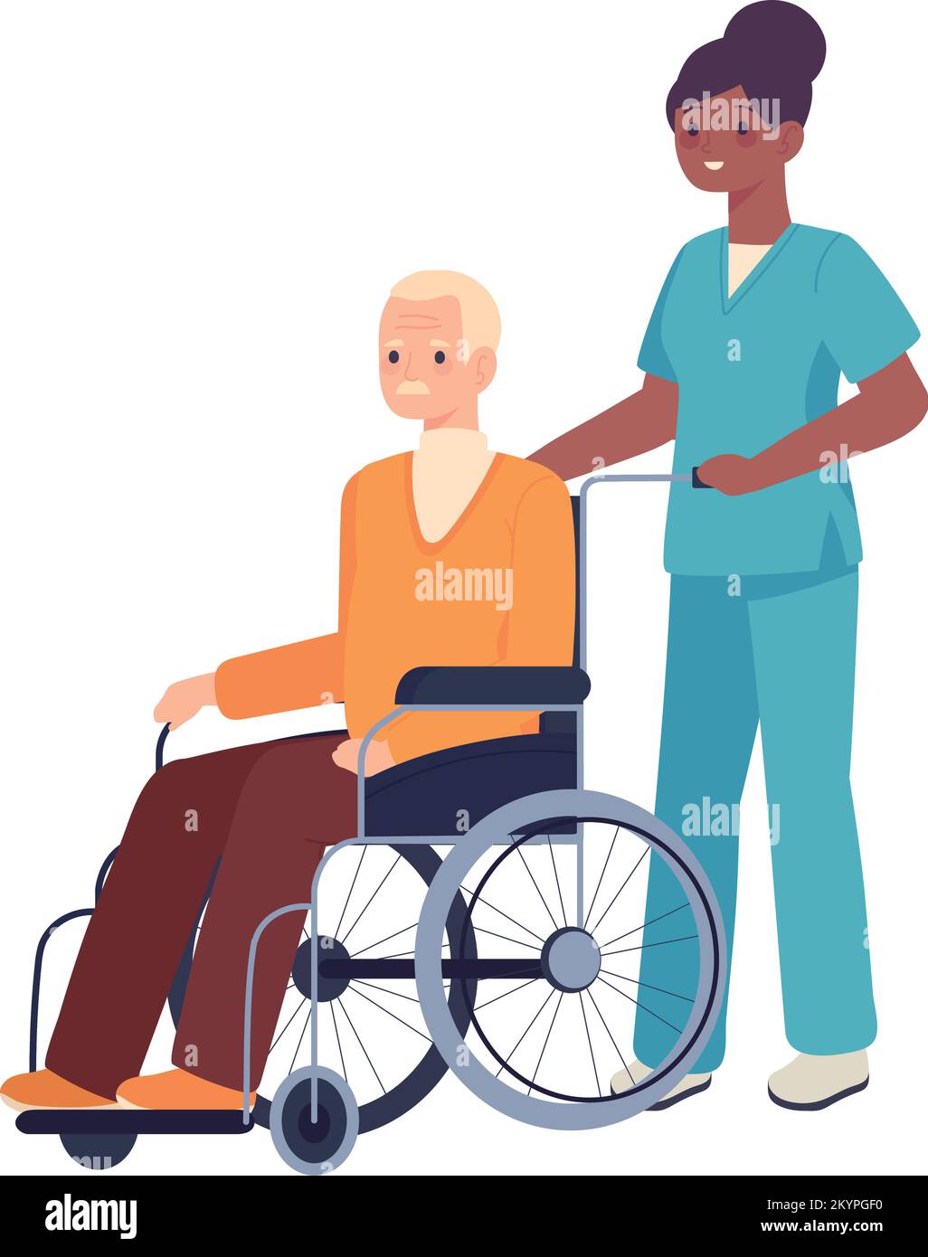 Caring house for elderly Stock Vector Images - Alamy