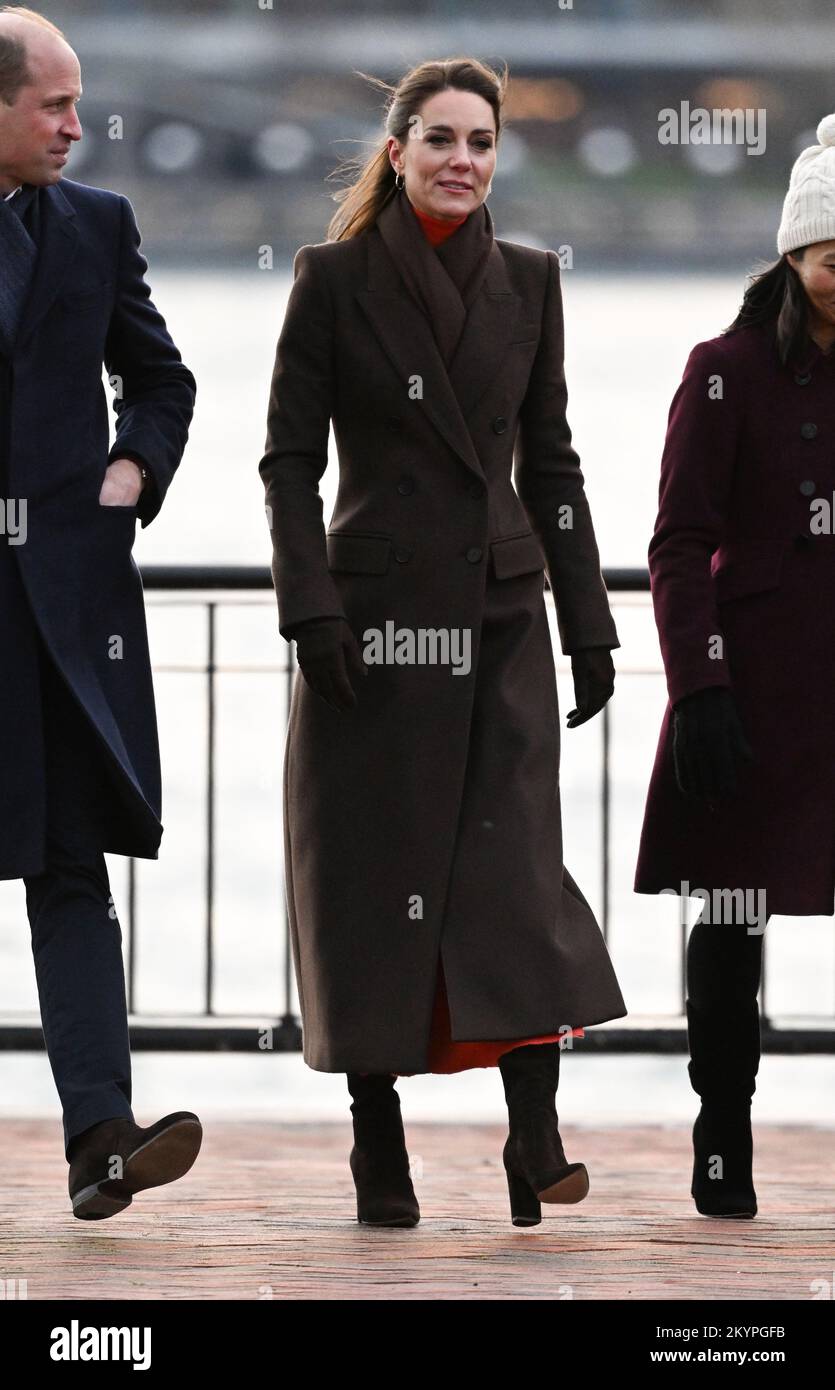 December 1st, 2022. Boston, USA. The Prince and Princess of Wales visit ...