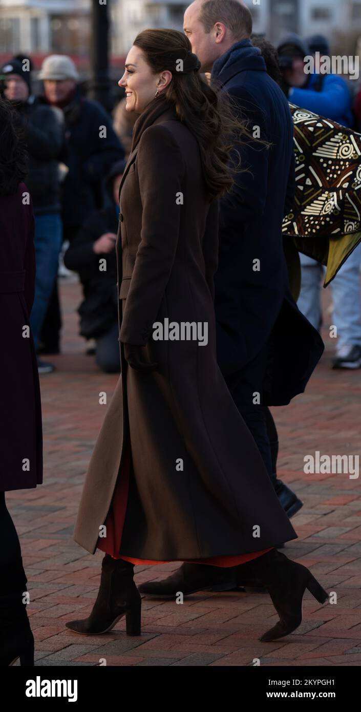 December 1st, 2022. Boston, USA. The Prince and Princess of Wales visit ...