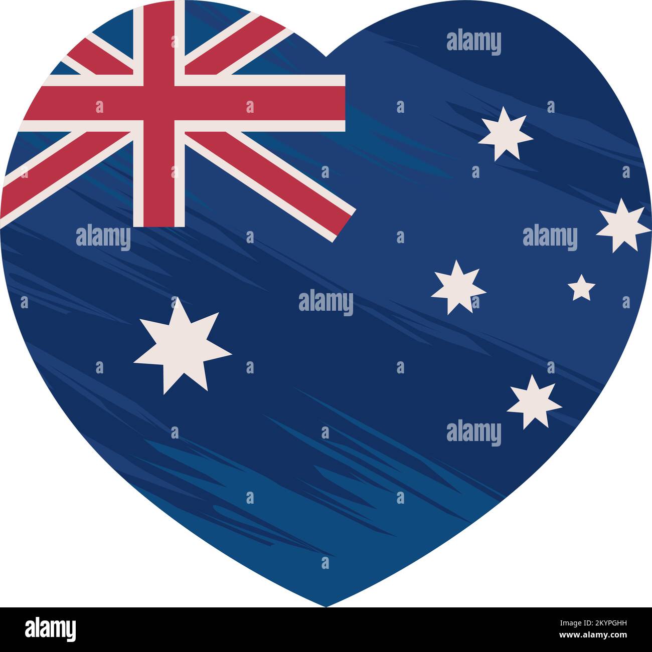 Heart shape australian flag icon hi-res stock photography and images ...