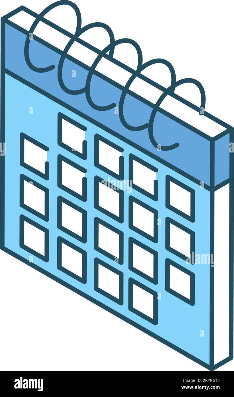 isometric calendar icon Stock Vector Image & Art - Alamy