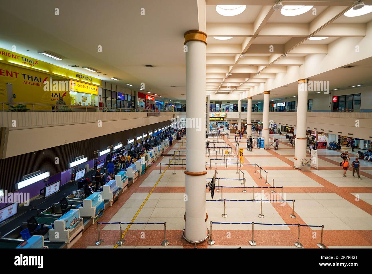 PHUKET, THAILAND, - NOVEMBER 06, 2015: interior of Phuket International ...