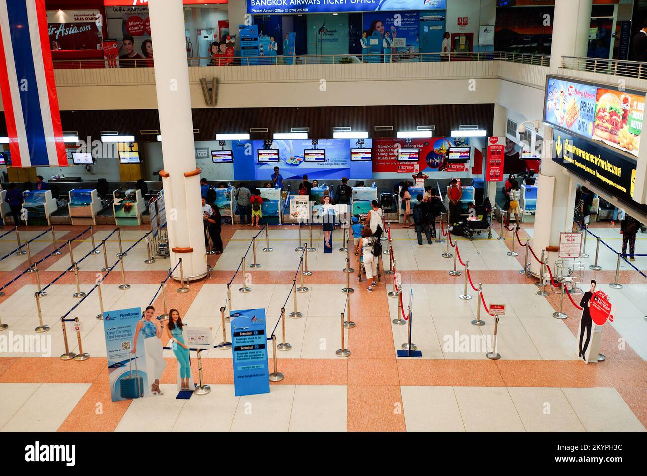 PHUKET, THAILAND, - NOVEMBER 06, 2015: interior of Phuket International ...