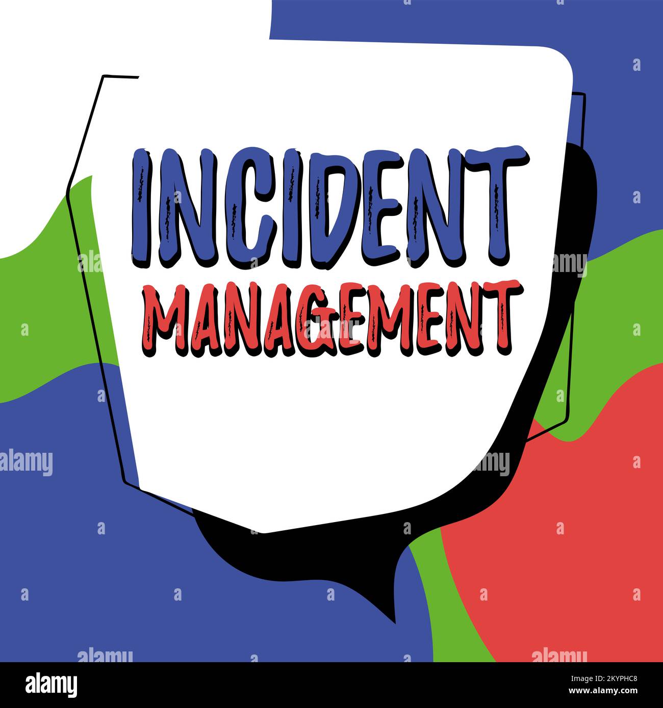 Text sign showing Incident Management. Word Written on Process to ...