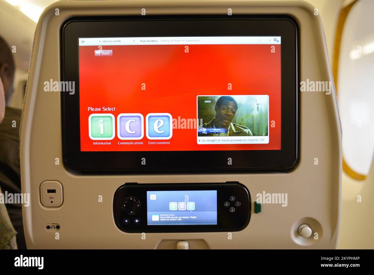 HONG KONG - APRIL 17, 2014: economy class ICE system boarding screen ...