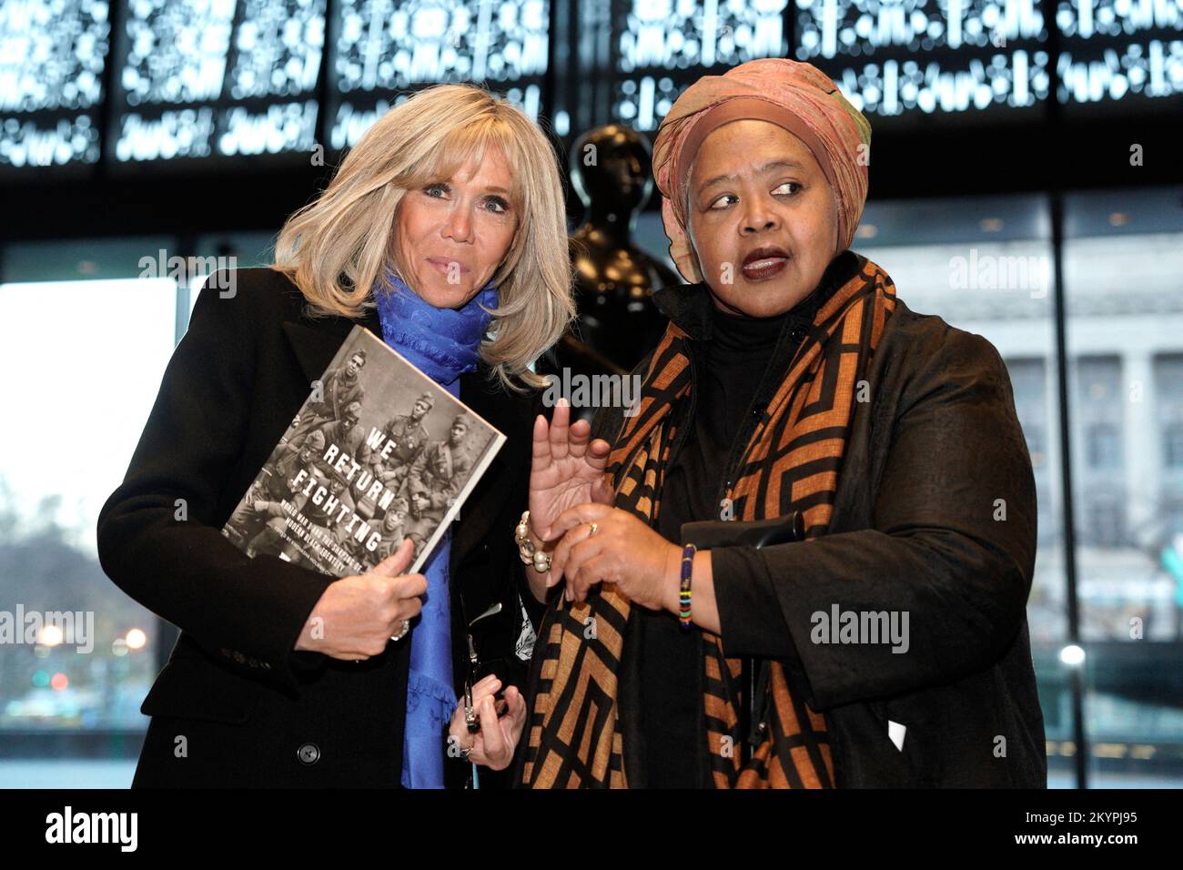 Washington, DC, USA, December 1, 2022, French first lady Brigitte ...