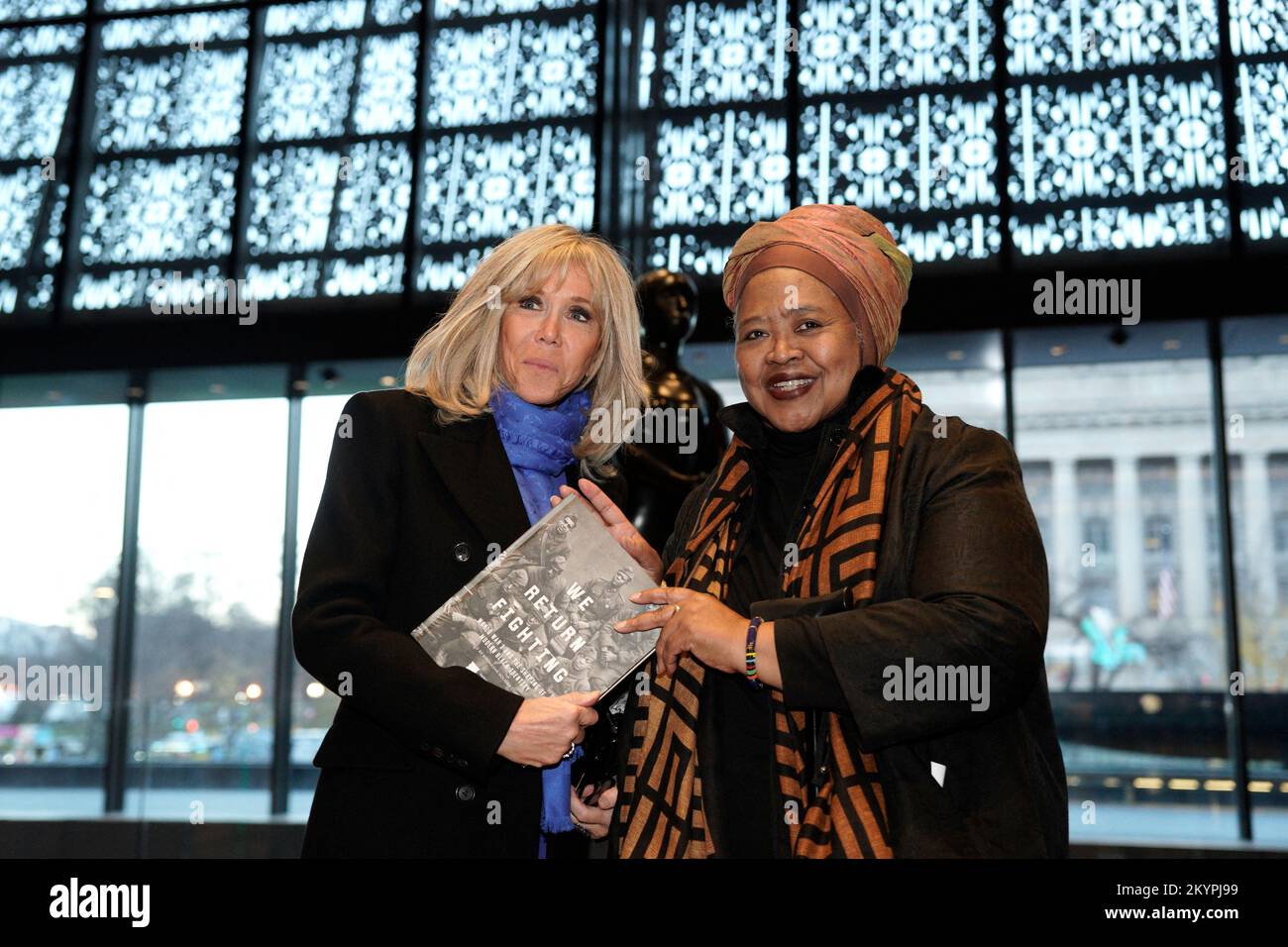 Washington, DC, USA, December 1, 2022, French first lady Brigitte ...