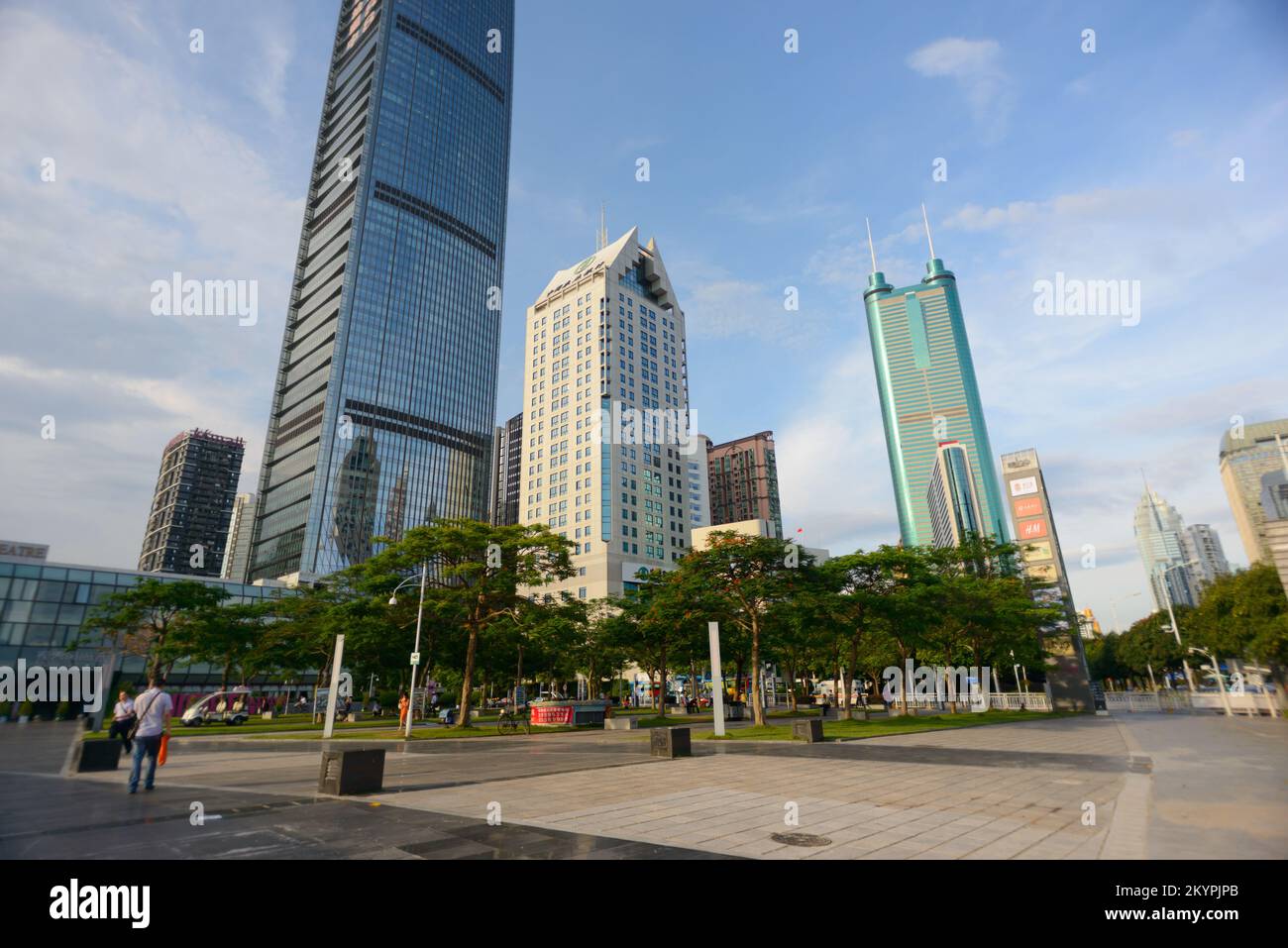 SHENZHEN, CHINA - MAY 28, 2014: The KK100 building. The KK100, formerly ...