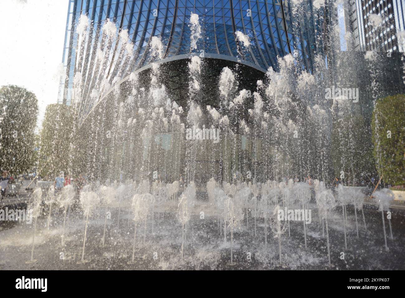 SHENZHEN, CHINA - MAY 28, 2014: area around the KK100. The KK100 ...