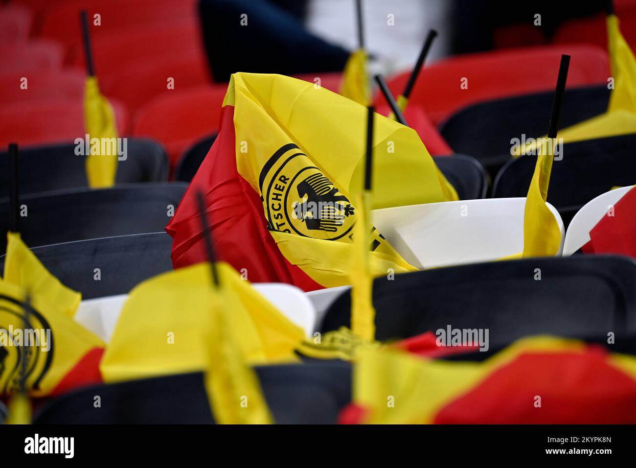 Qatar, 01/12/2022, Feature, Germany flags stay behind after the game ...