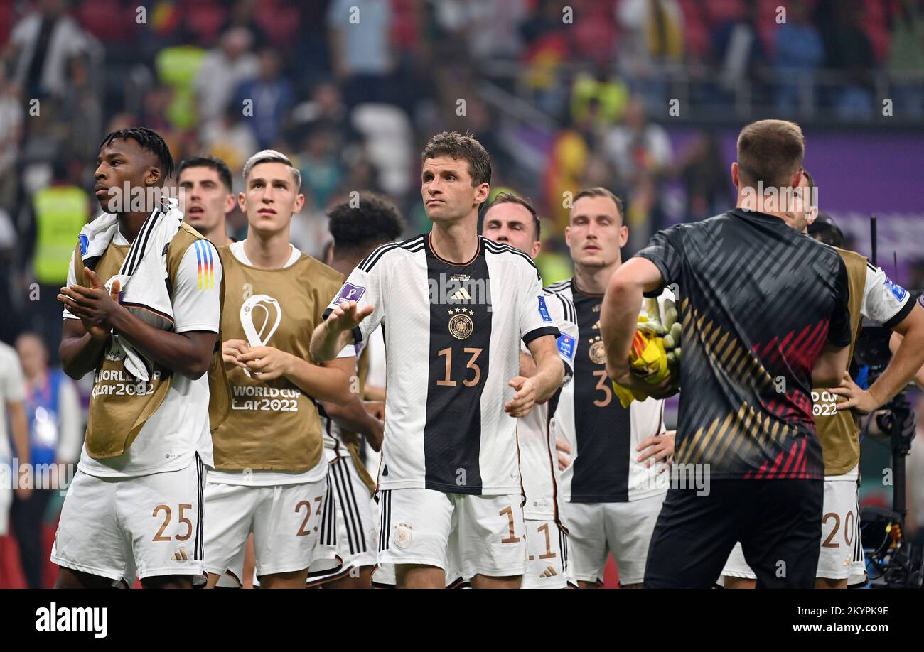 Qatar, 01/12/2022, left to right Armel BELLA KOTCHAP (GER), Nico ...